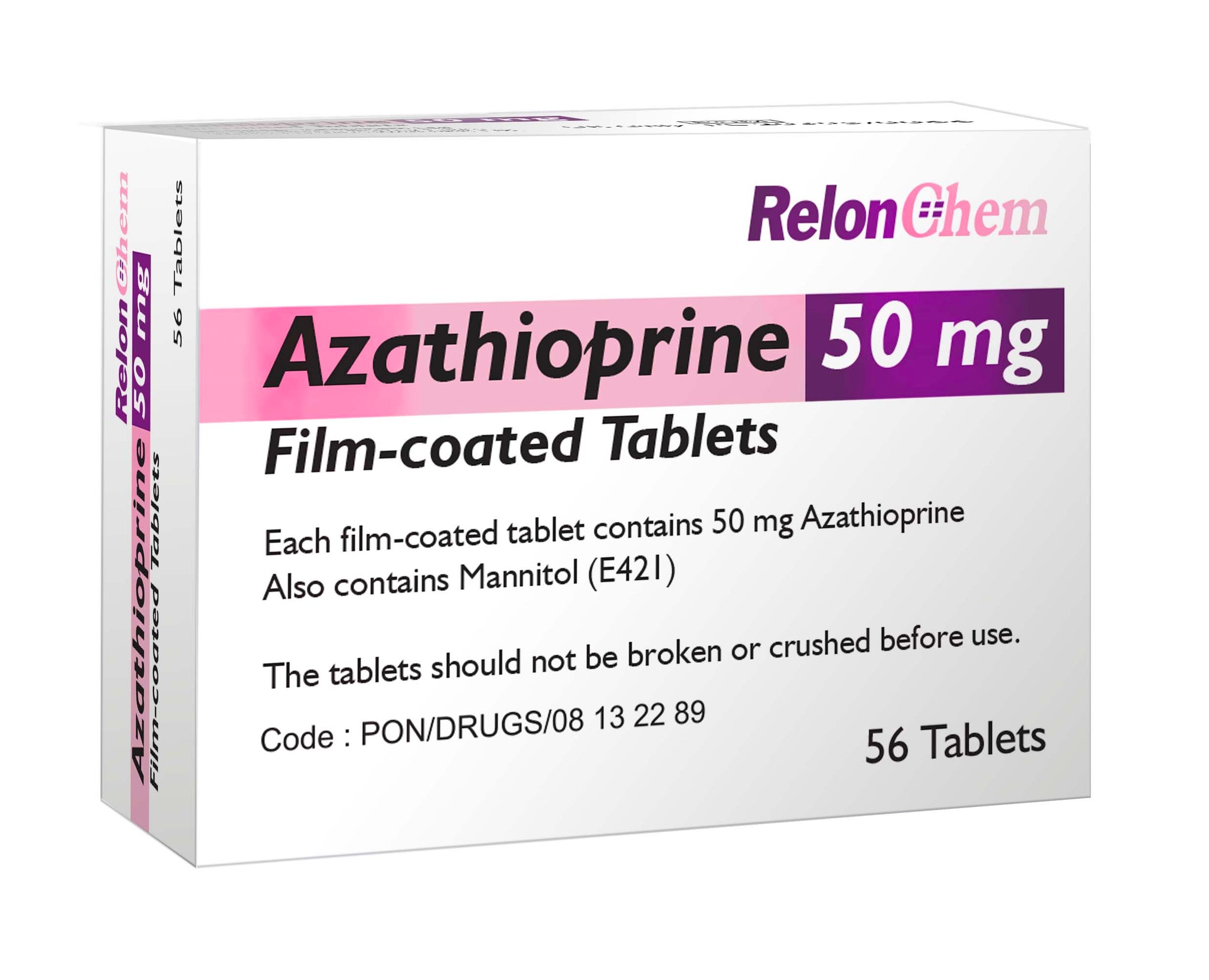 Azathioprine 50mg Film-coated Tablets x 56 – RelonChem