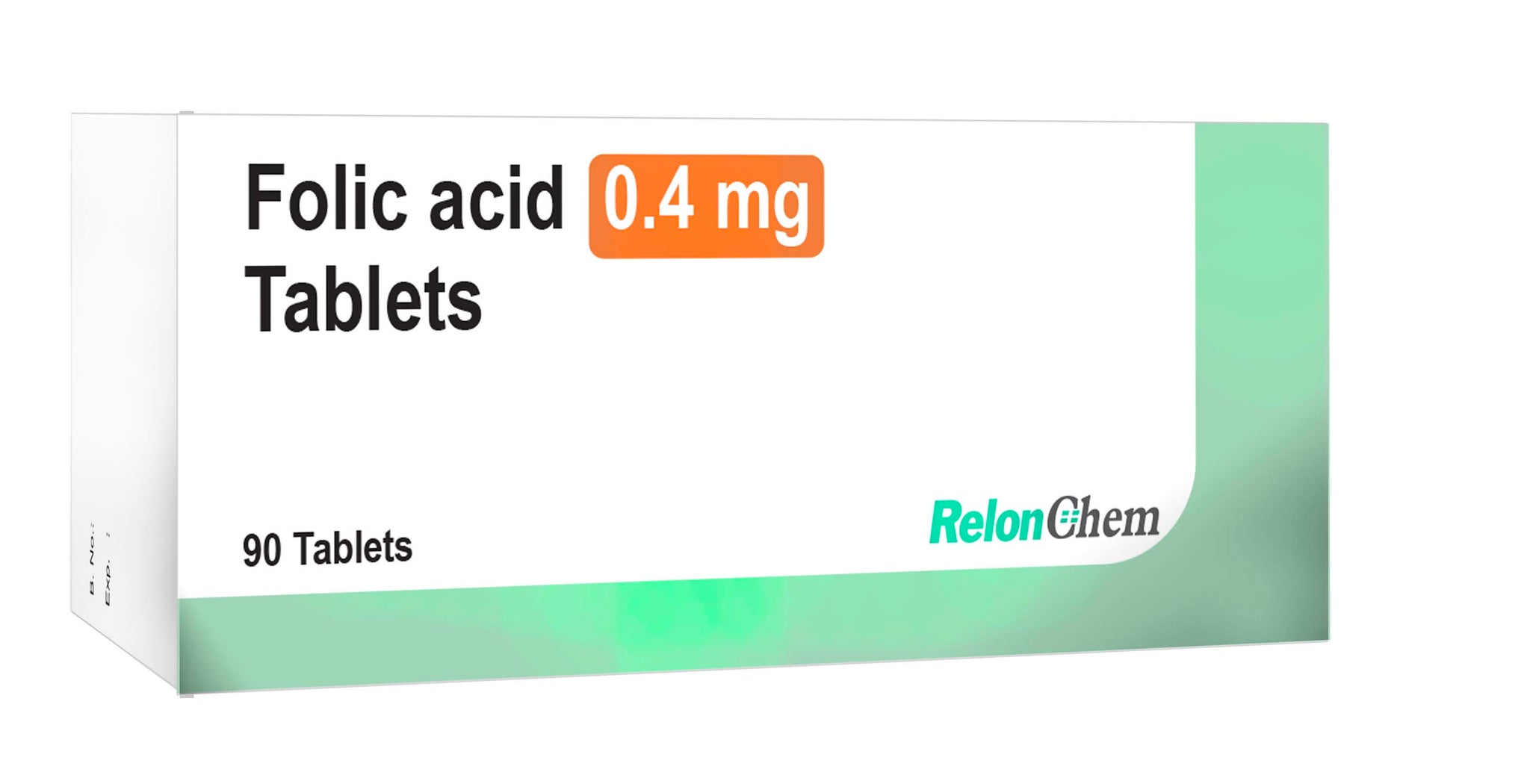 Folic Acid 0.4mg Tablets x 90 – RelonChem