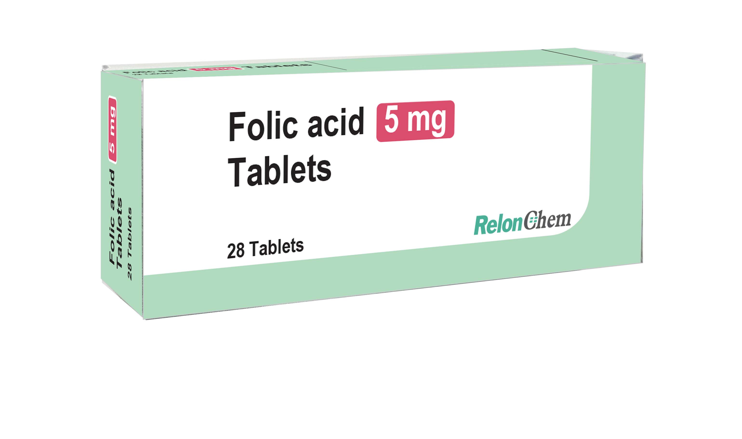 Folic Acid 5mg Tablets x 28 – RelonChem