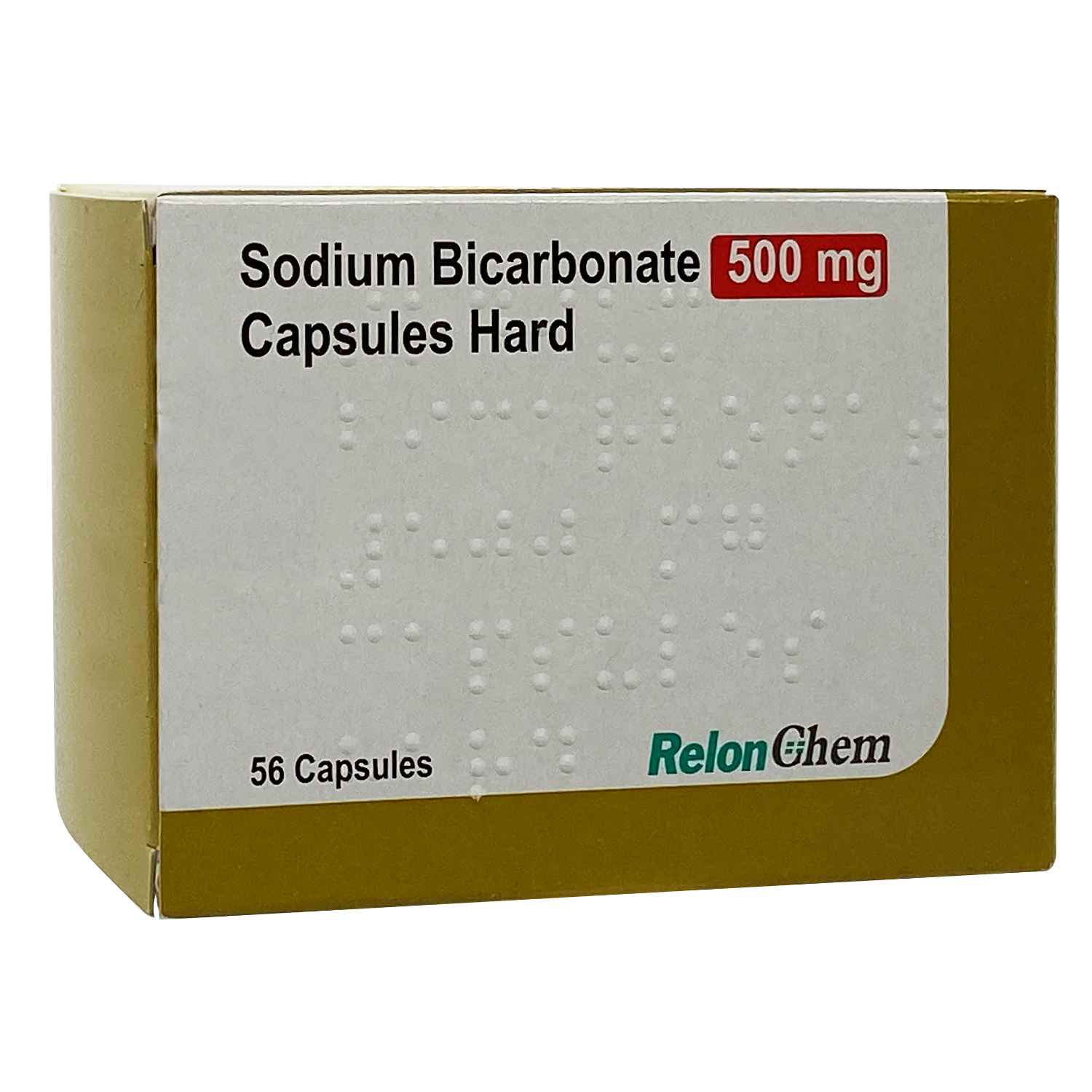 Sodium Bicarbonate 500mg Capsules Hard x 56 – RelonChem